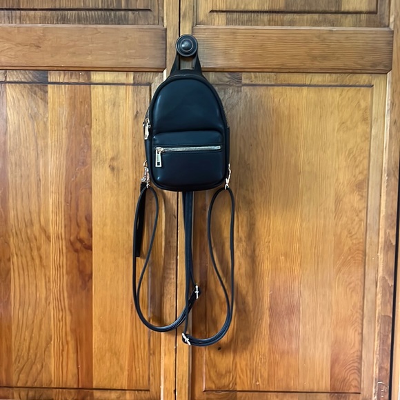 Forever 21 | Bags | Mini Black Backpack With Gold Details | Poshmark